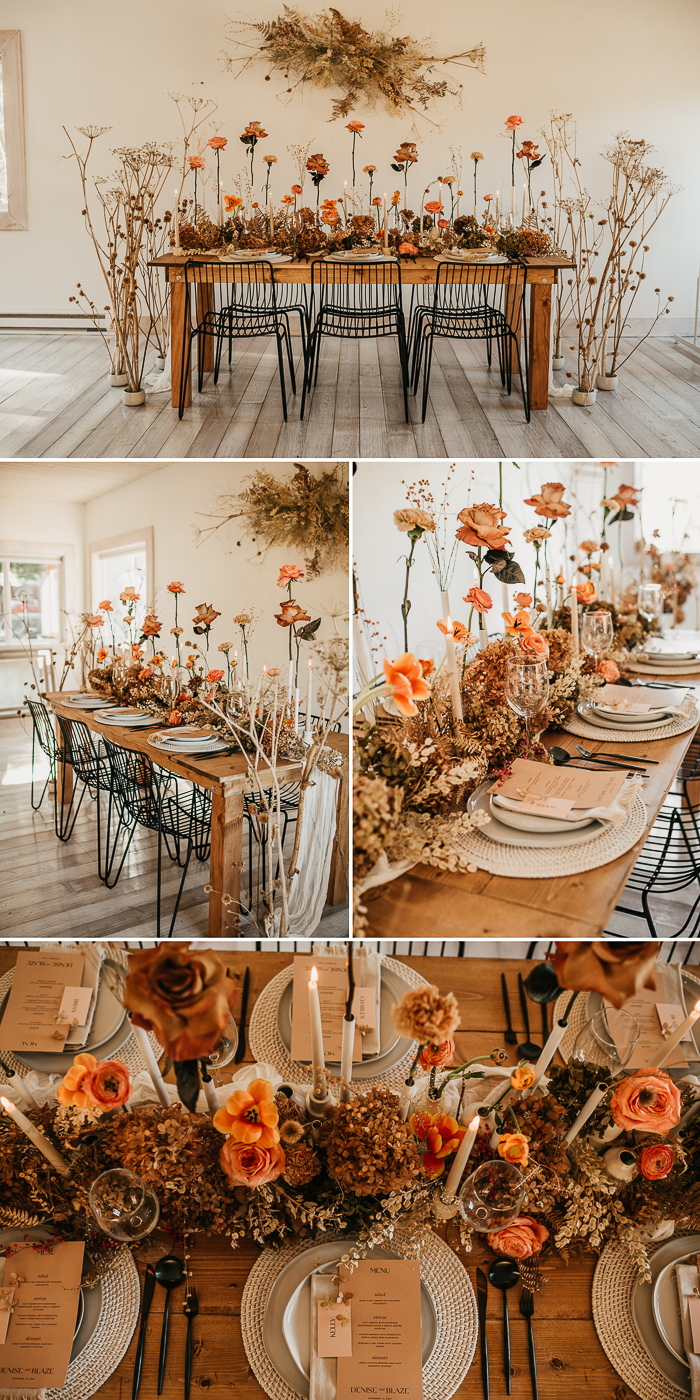 Fall Wedding Floral Arrangement Inspiration | Junebug Weddings