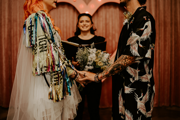 Edgy and Playful Punk Rock Museum Elopement | Junebug Weddings