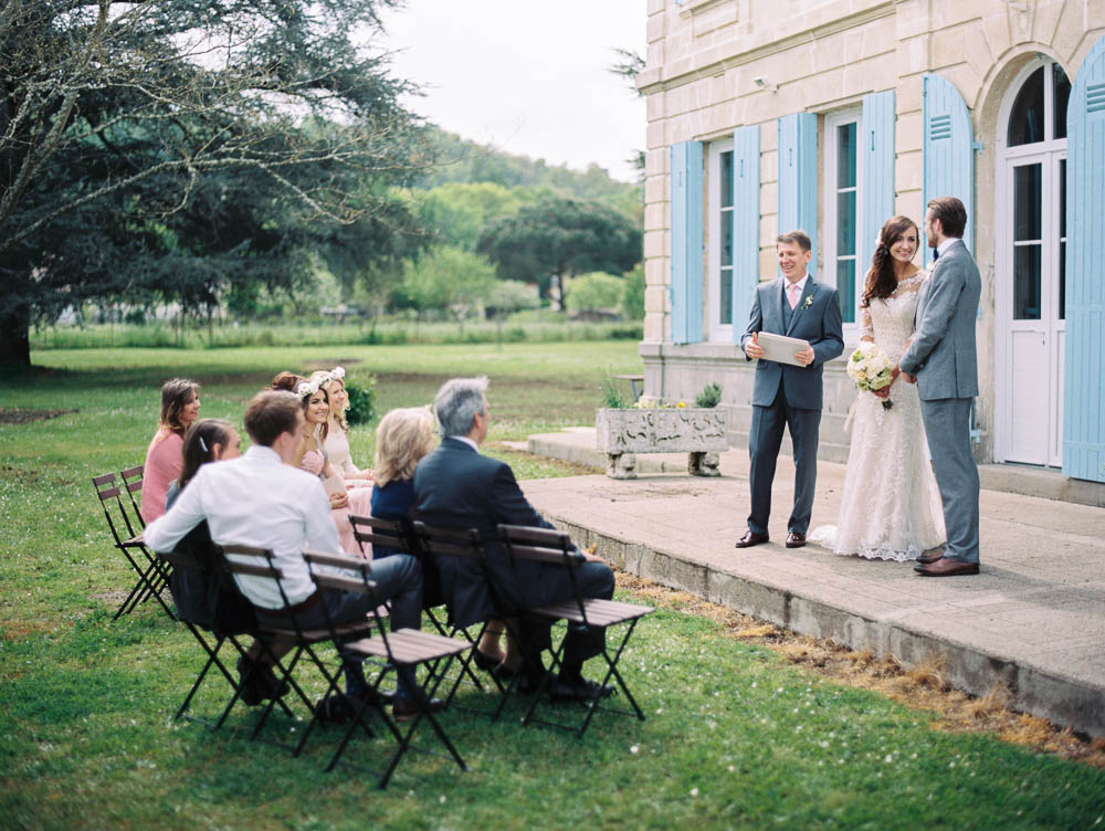 Intimate French Wedding at Château Le Clos Castaing | Junebug Weddings