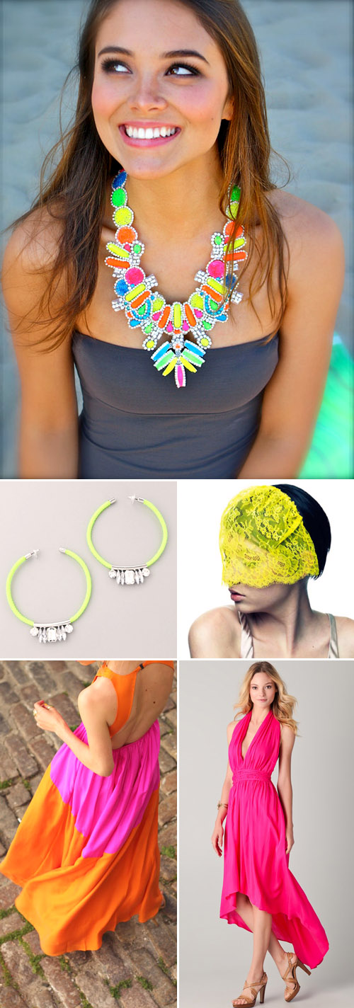 Neon Wedding Fashion, Decor and Accessories | Junebug Weddings