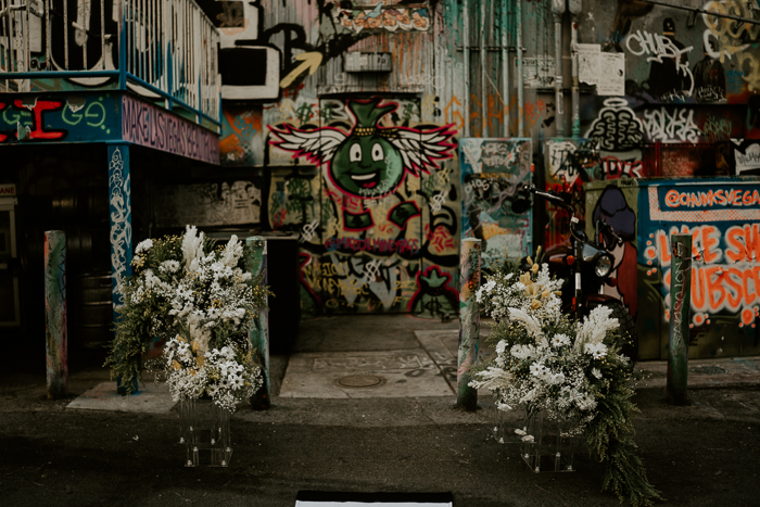Edgy and Playful Punk Rock Museum Elopement | Junebug Weddings