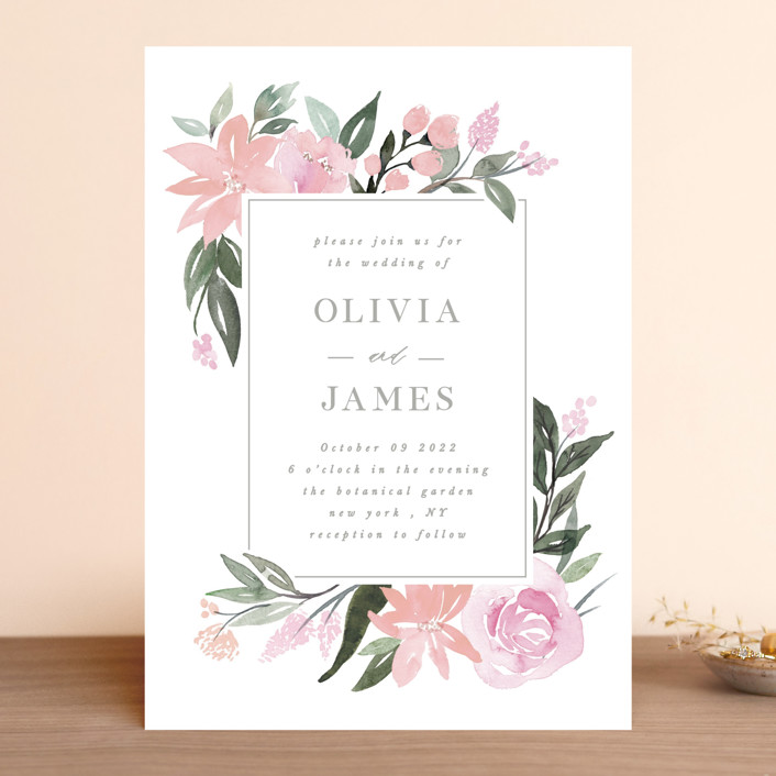 30 Floral Wedding Invitations for Your Spring Wedding | Junebug Weddings