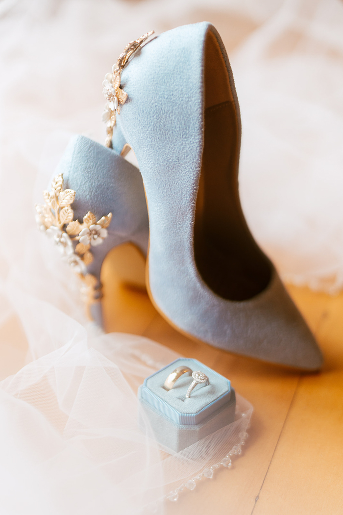 Surprise Moments Add Heartfelt Touches to This Elegant Dusty Blue ...